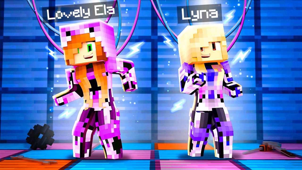 Minecraft pero SOMOS ROBOTS 😍😂 MINECRAFT LYNA y ELA - YouTube