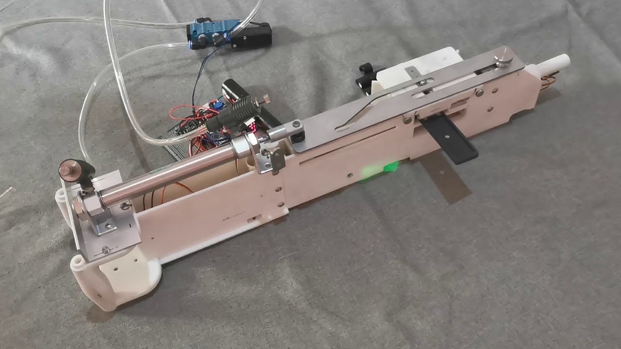 [V2.0 3D Print Belt Fed Shell Ejecting Toy Machine Gun] Mechanical Belt ...