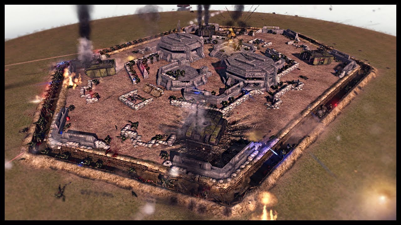 IMPERIAL GUARD STRONGPOINT MASSACRE! Warhammer 40k Mod - YouTube