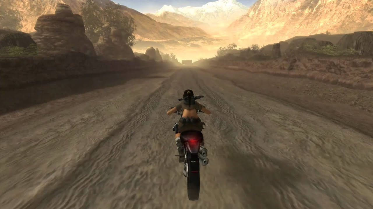 Tomb Raider: Legend - Lara Croft Riding On Her Bike - YouTube