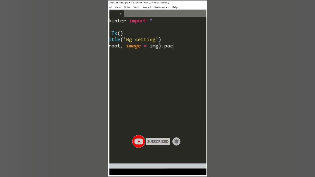 Background Image Setting In Tkinter Tkinter 4 Py Ideas 💡shortspython Tkinter 8989