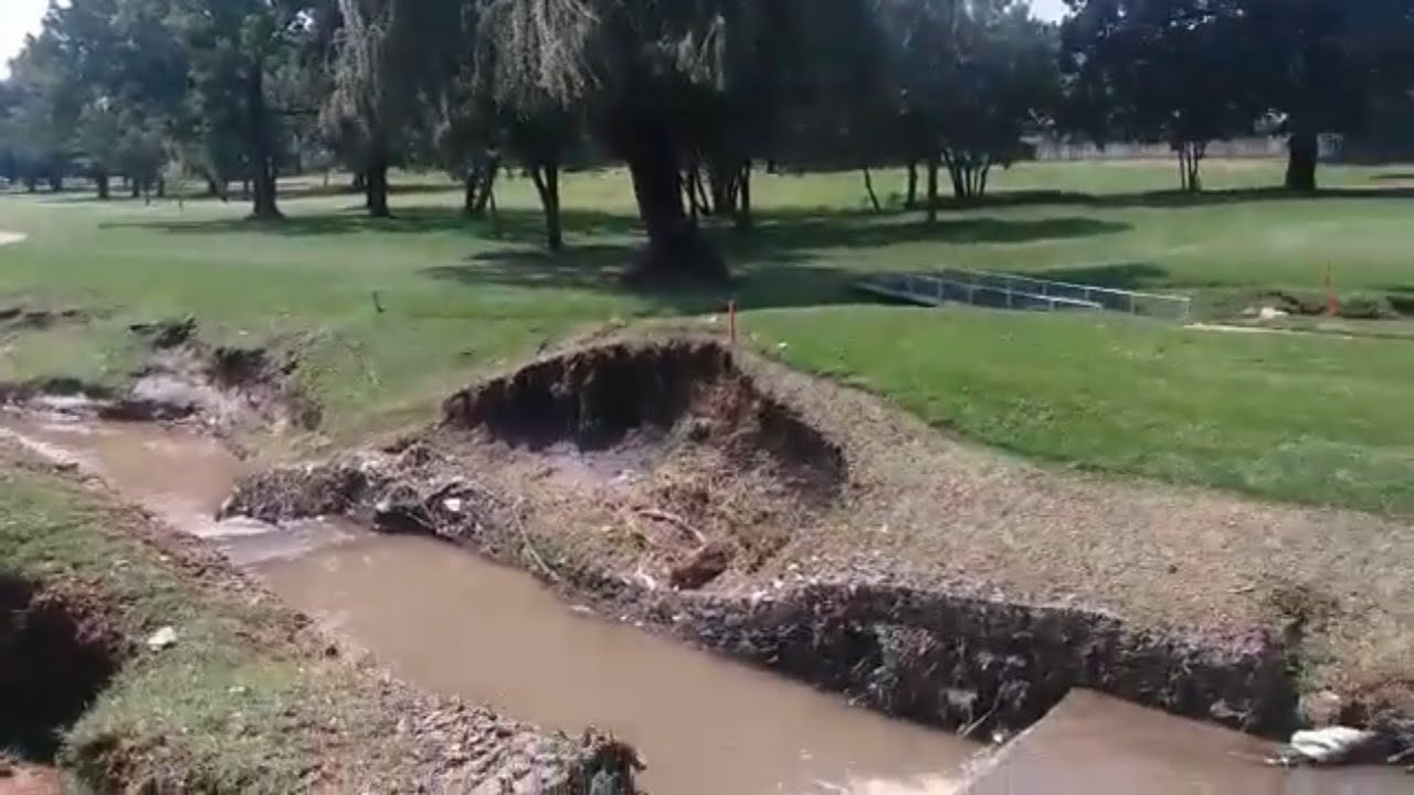 Flood Damage update from Glendower Golf Course - YouTube