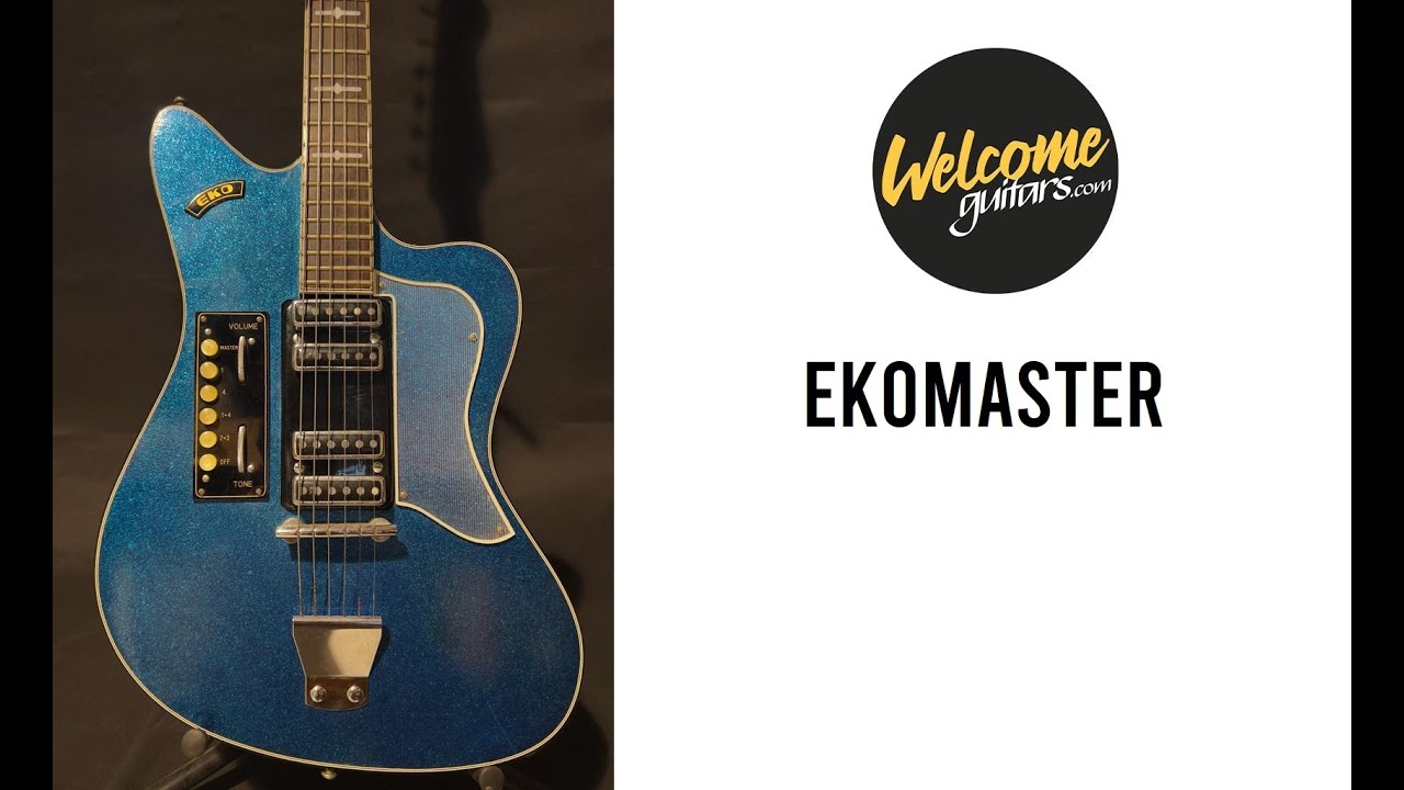 1961 EkoMaster 400 Sparlking Blue First solid body by Eko with hard ...