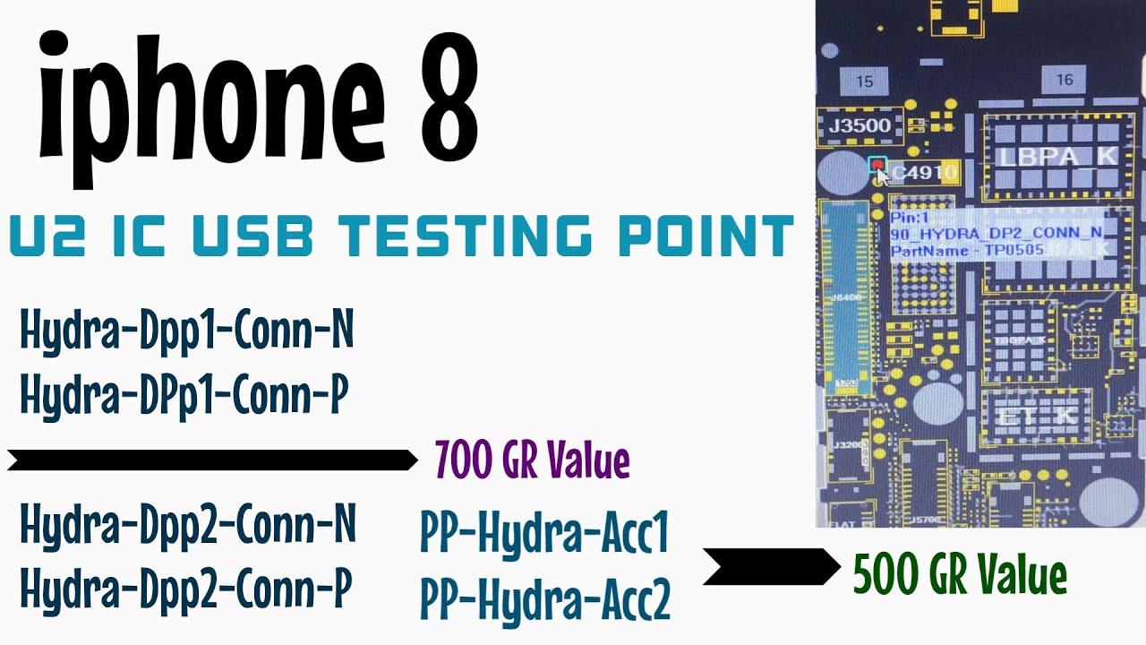 iphone 8 usb charging ic test point|56 pin charging ic |Hydra usb ...