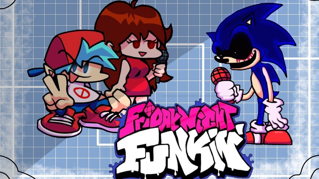 Sonic vs boyfriend || triple trouble || FNF || - YouTube