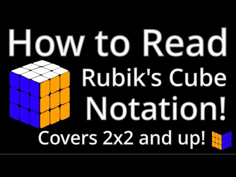 How to Read Rubik's Cube Notation(2x2+) - YouTube