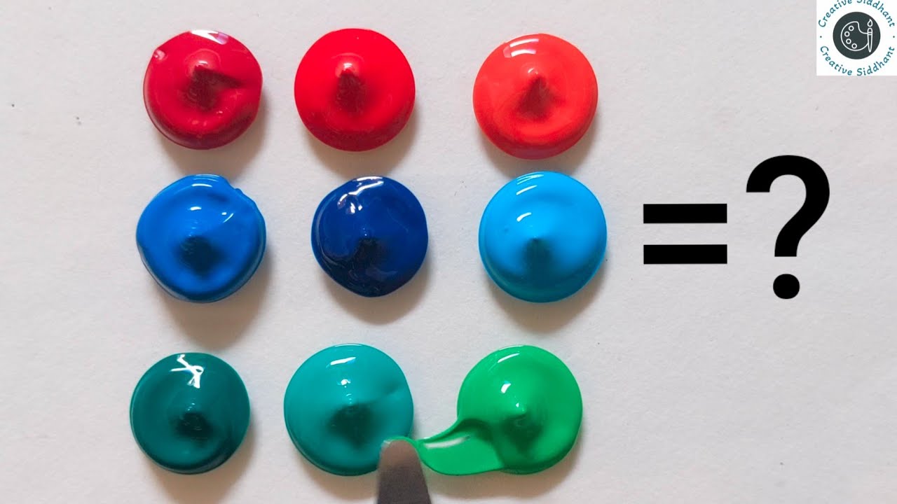 COLOR AND THERE SHADES || SATISFYING COLOR MIXING || ASMR - YouTube