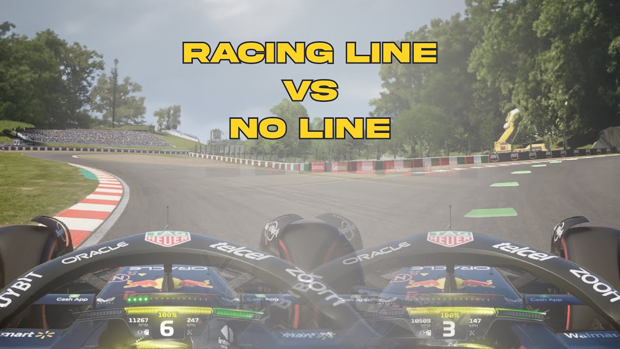 F1 23 Japan: Racing Line vs No Line - YouTube