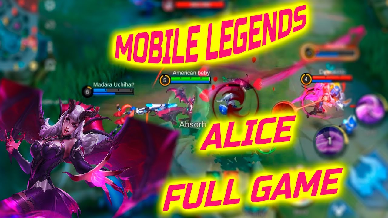 Mobile Legends Hero Alice 69 lvl Rank Legend FULL VIDEO MOBA for ...