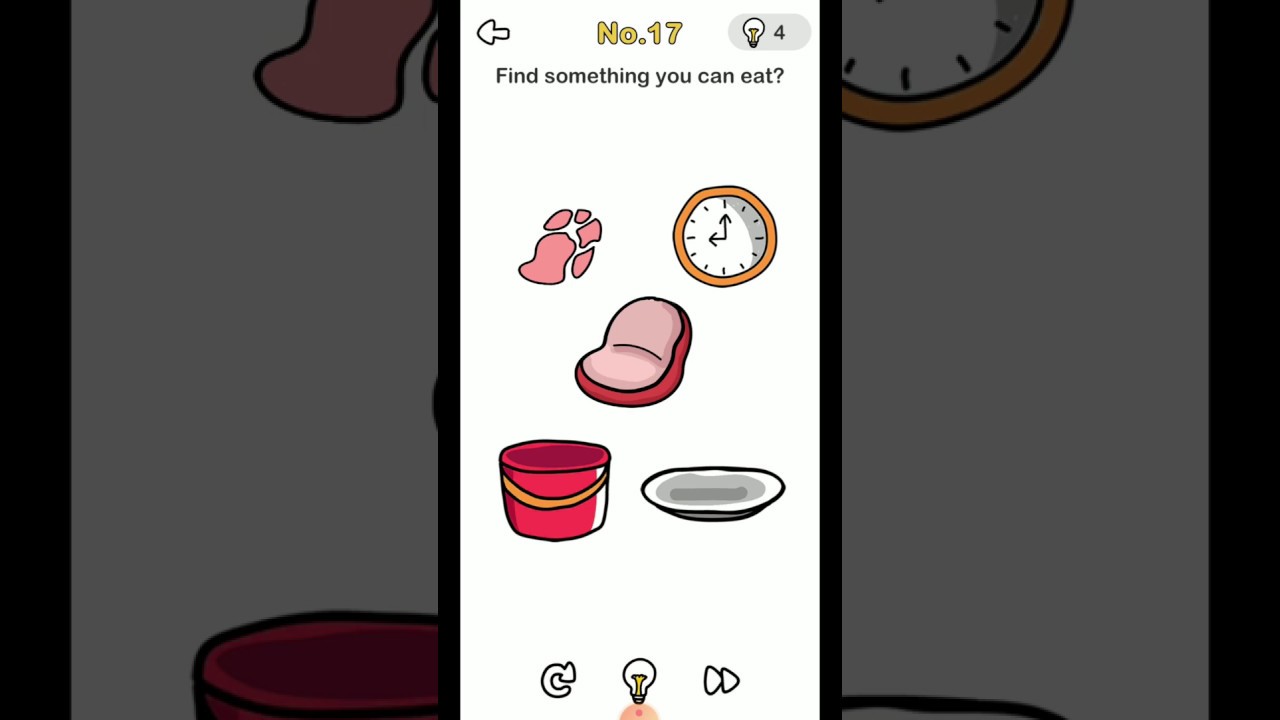 BRAIN OUT LEVEL 17 - FIND SOMETHING YOU CAN EAT - YouTube