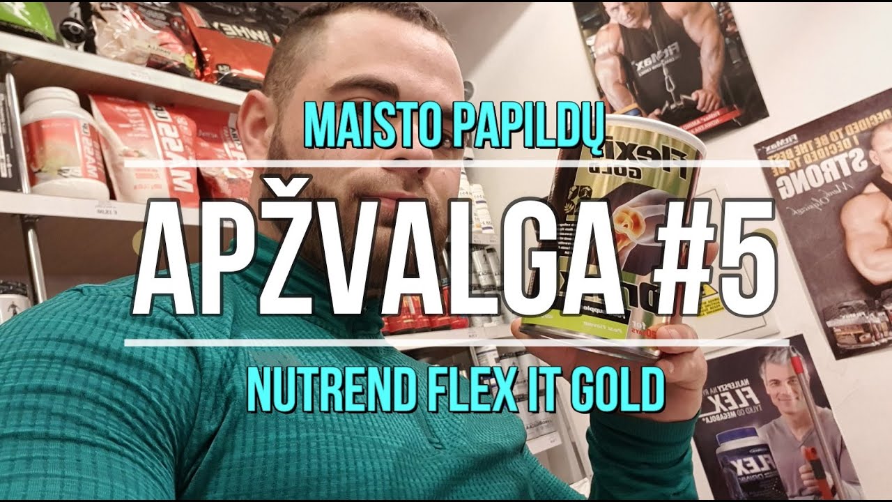 Nutrend Flex it Gold | Maisto Papildų Apžvalga | Sąnariams | Kolagenas ...