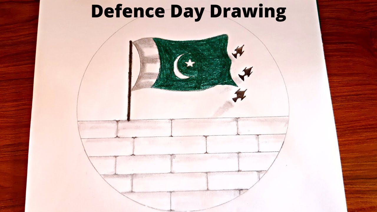 How To Draw Pakistan Defence Day🇵🇰| Defence Day Special Drawing| Youm-e ...