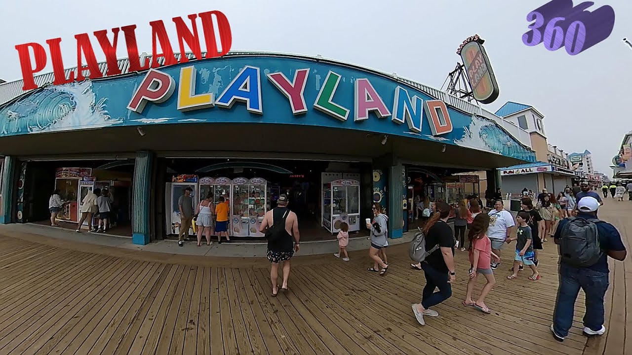 Playland Arcade in Ocean City, Maryland in 360 - YouTube