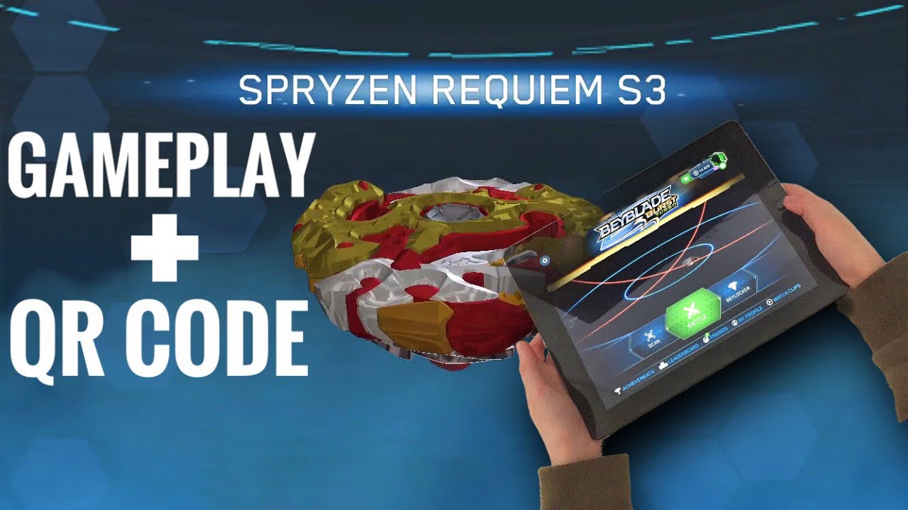 SPRYZEN REQUIEM S3 | QR CODE + GAMEPLAY | Beyblade Burst Turbo App ...