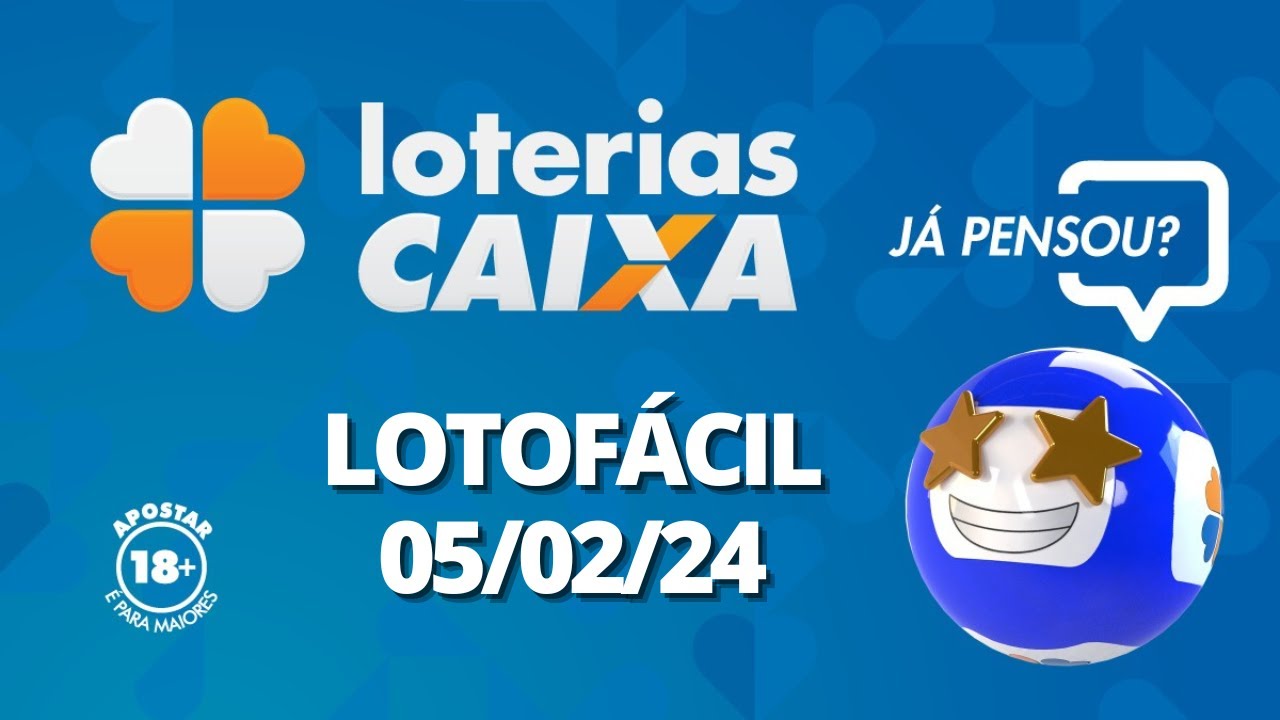 Resultado da Lotofácil - Concurso nº 3022 - 05/02/2024 - YouTube