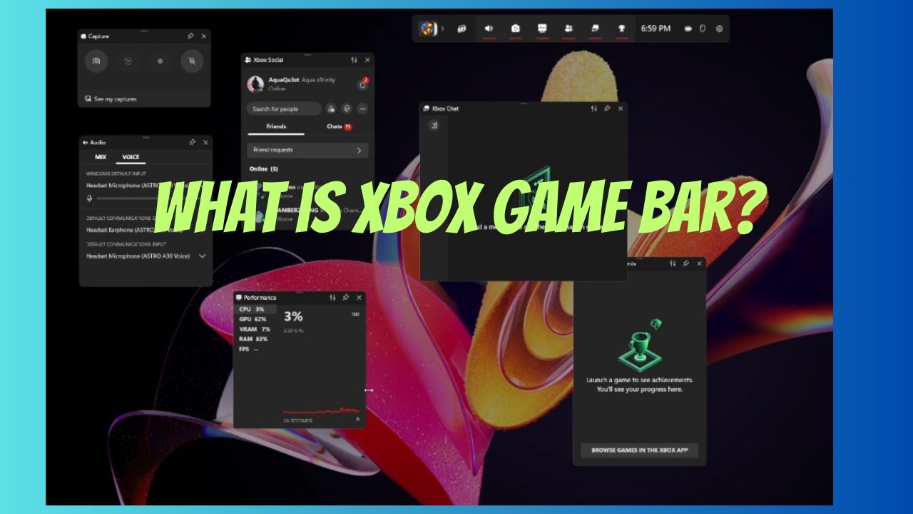 What is Xbox Game Bar? 🟢 | AquaTechFantasy - YouTube