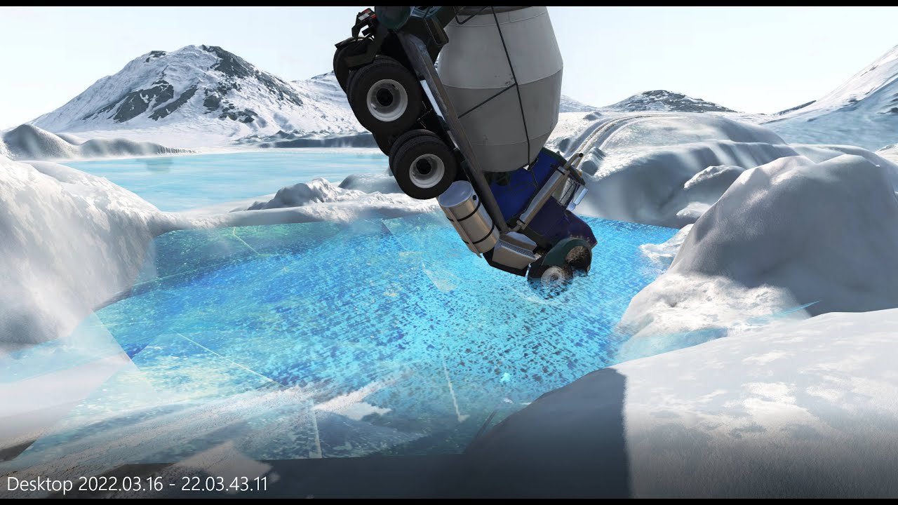 Snow and Ice track idea - Testing a few things - YouTube