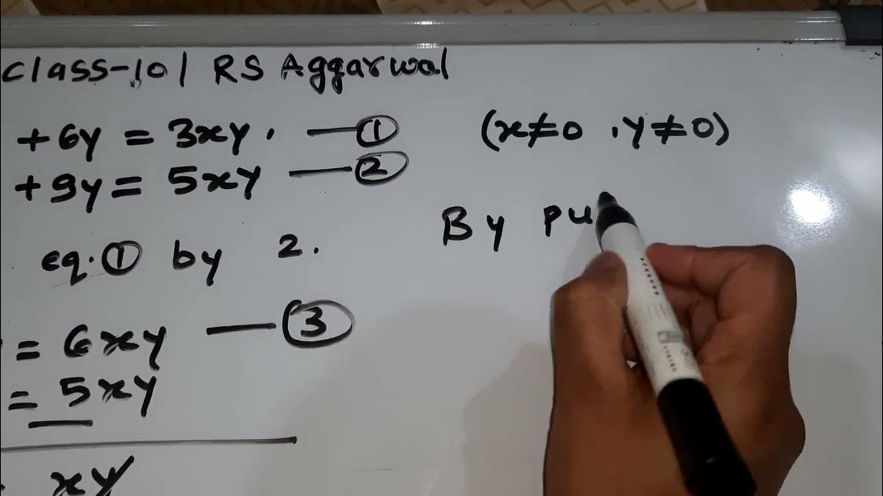 Q25 exercise 3B class 10 RS AGGARWAL @mohakinstitute8287 linear equations in two variables # ...