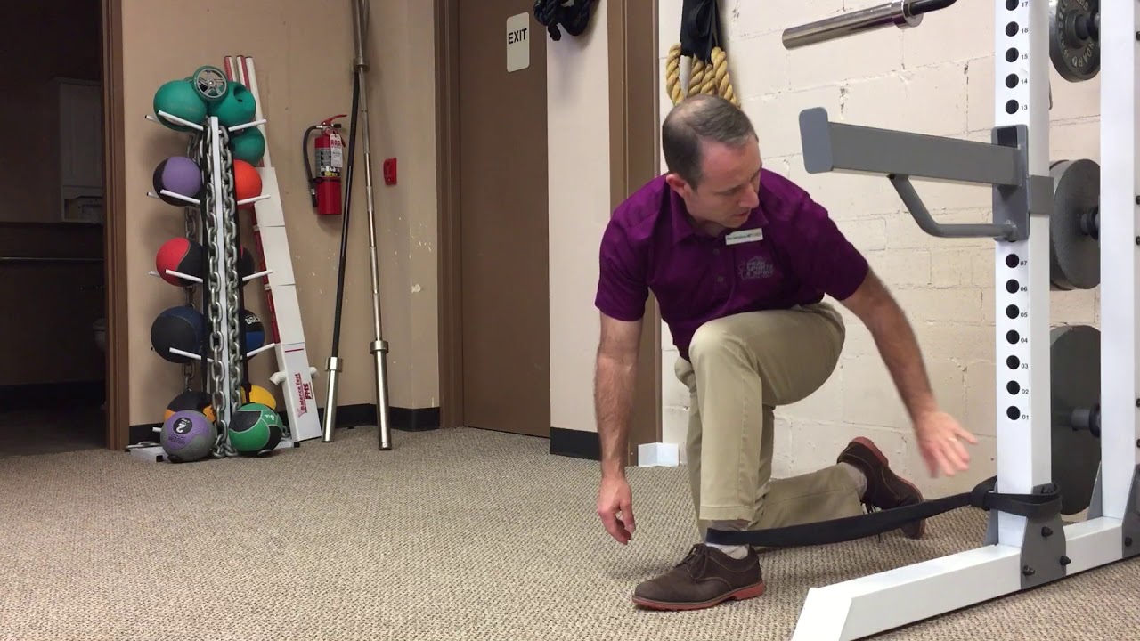 Super band ankle mobilization - YouTube