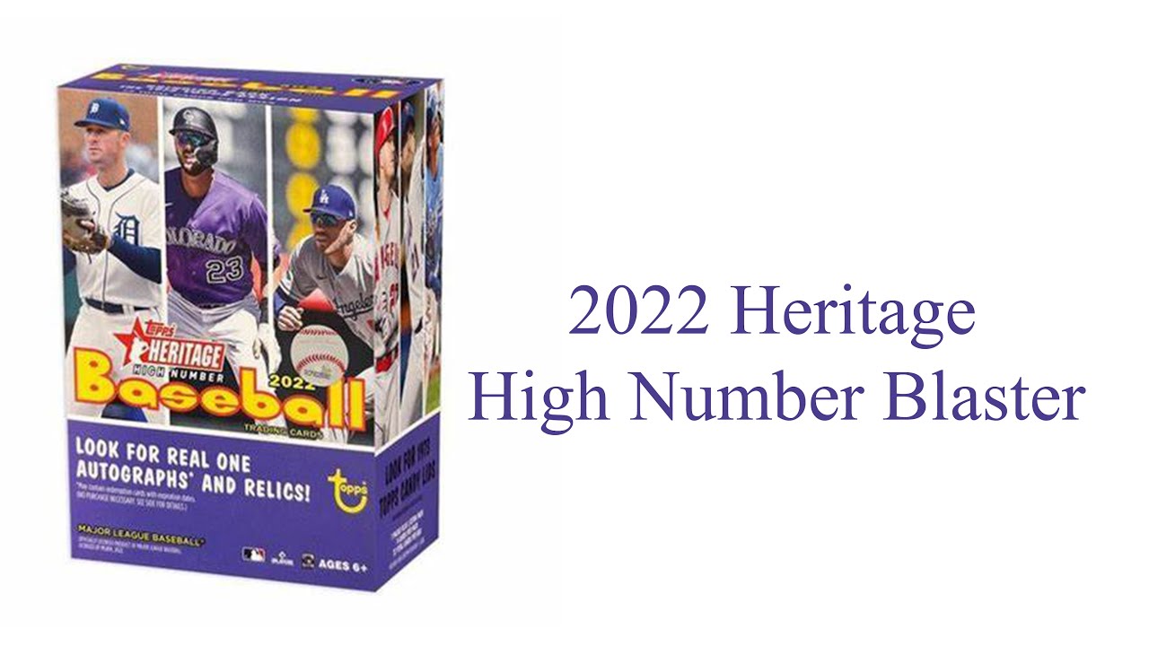 Baseball Stats & Packs 2022 (Heritage High Number blaster pack). - YouTube