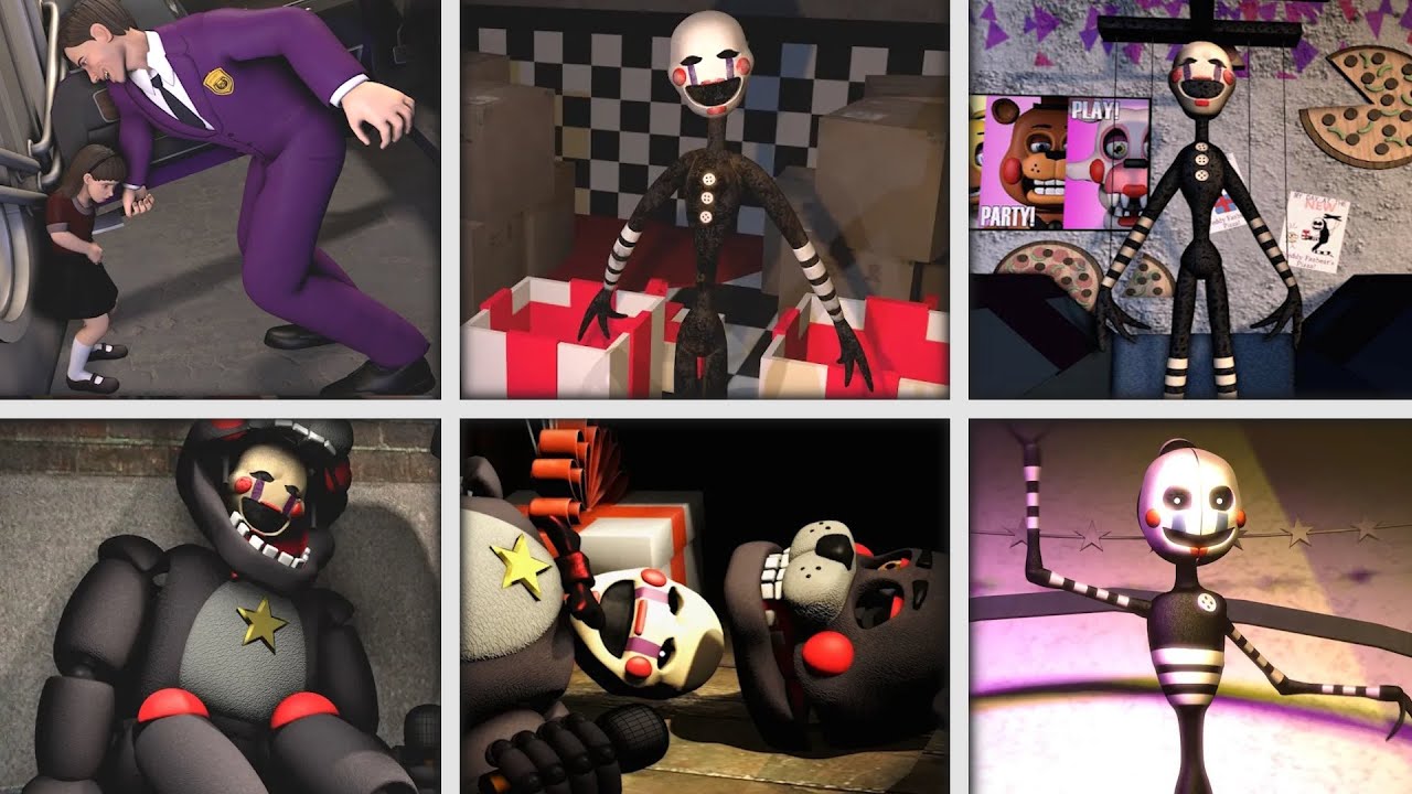 The Puppet/Lefty Compilation!! - Story of Charlie Emily (Five Nights at ...