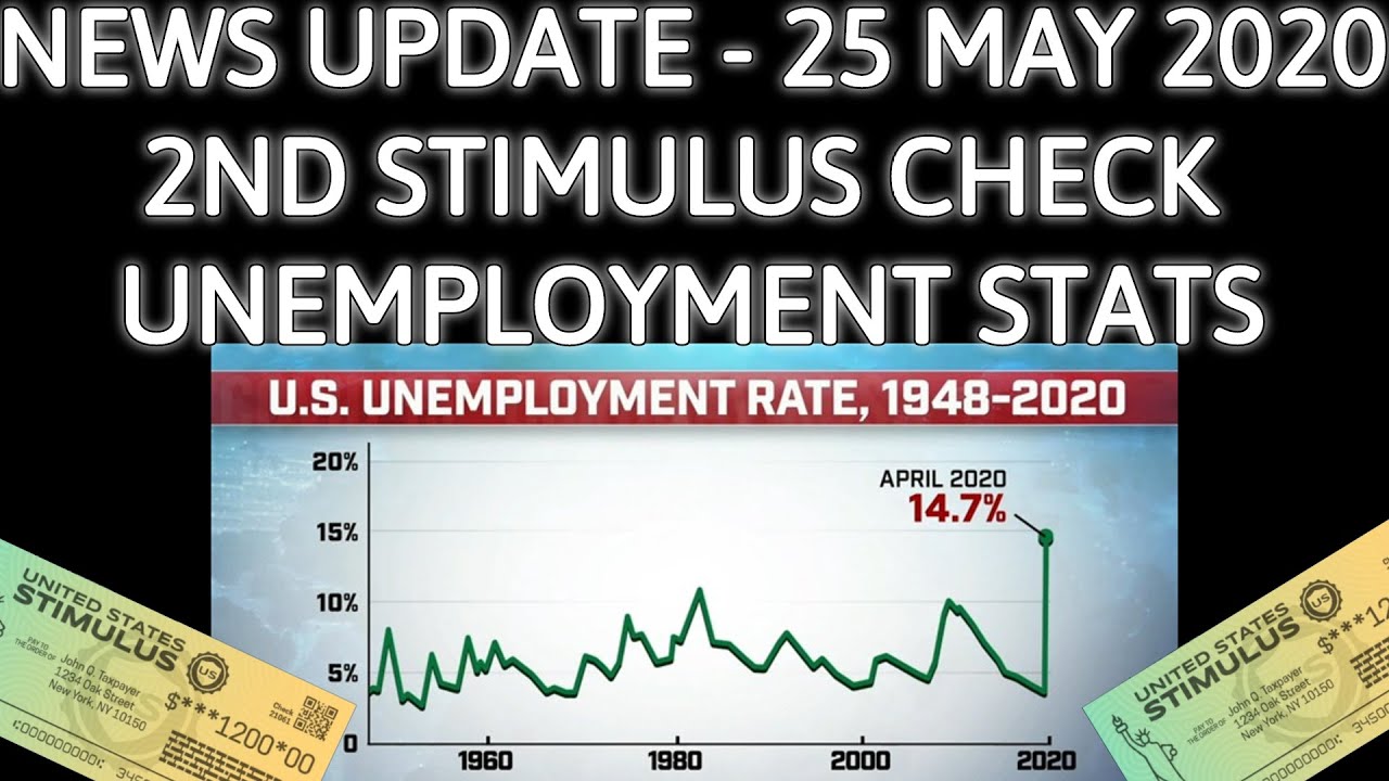 News 2nd Stimulus Check & Unemployment Statistics - 25 May 2020 - YouTube
