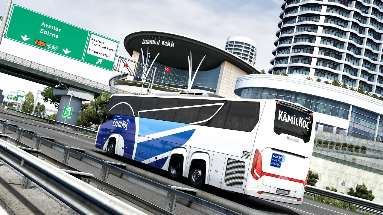 Scania New Touring HD [Istanbul Tour/KK.] | Ets 2 Bus Mod 1.46 Gameplay ...