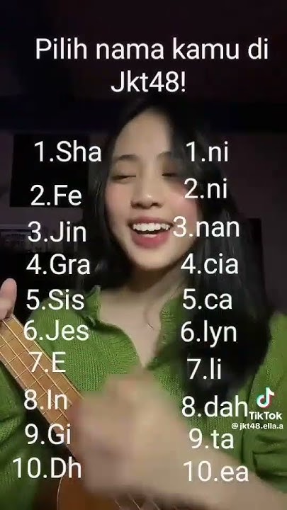 Pilih nama kamu di JKT48! #ellajkt48#jkt48newera - YouTube