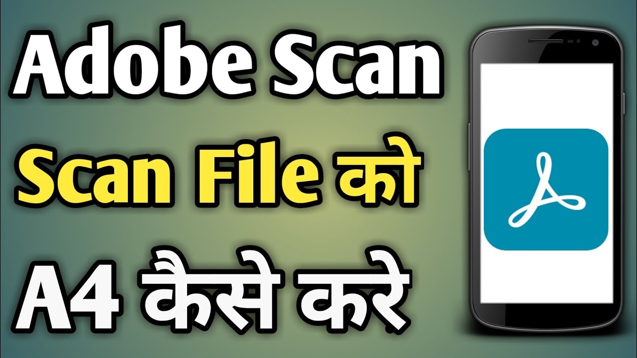 Adobe Scan A4 Size | A4 Size Adobe Scan | Adobe Scan Page A4 Size - YouTube