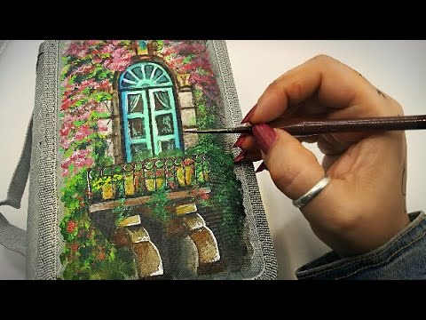 Fabric Painting Tutorial | Art Tutorial - YouTube