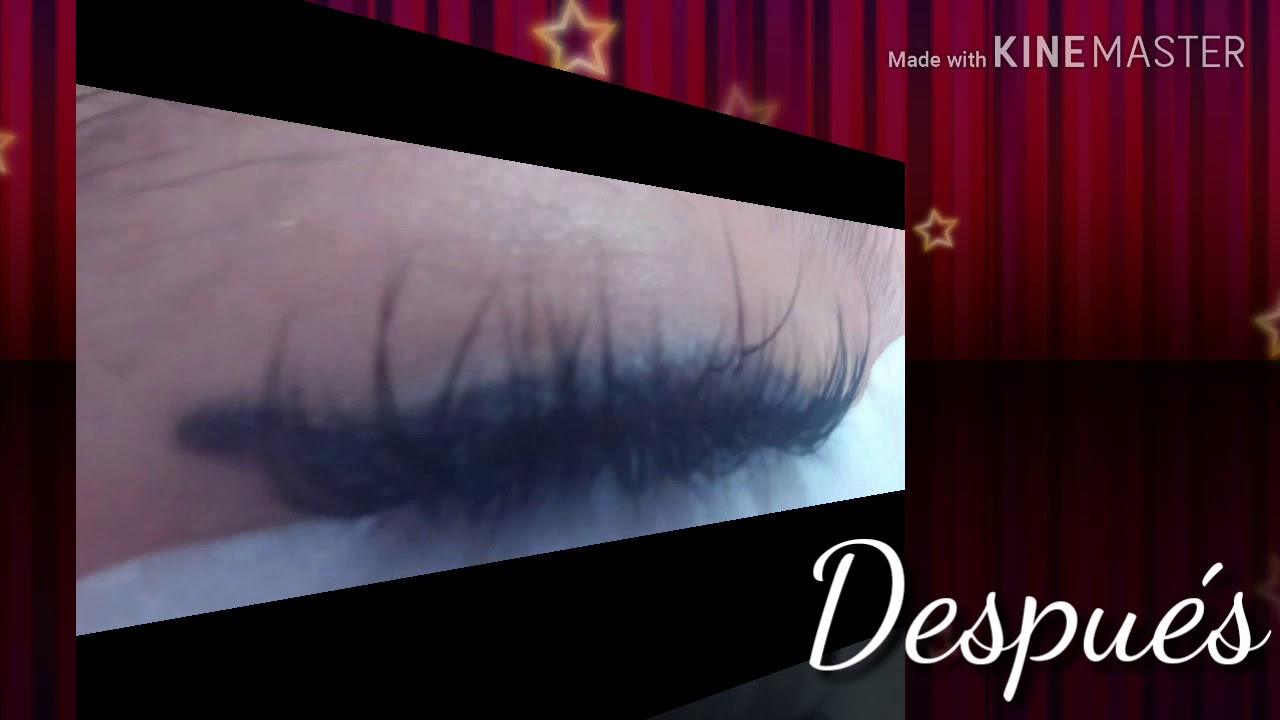 Extensiones de pestañas, efecto rimel - YouTube