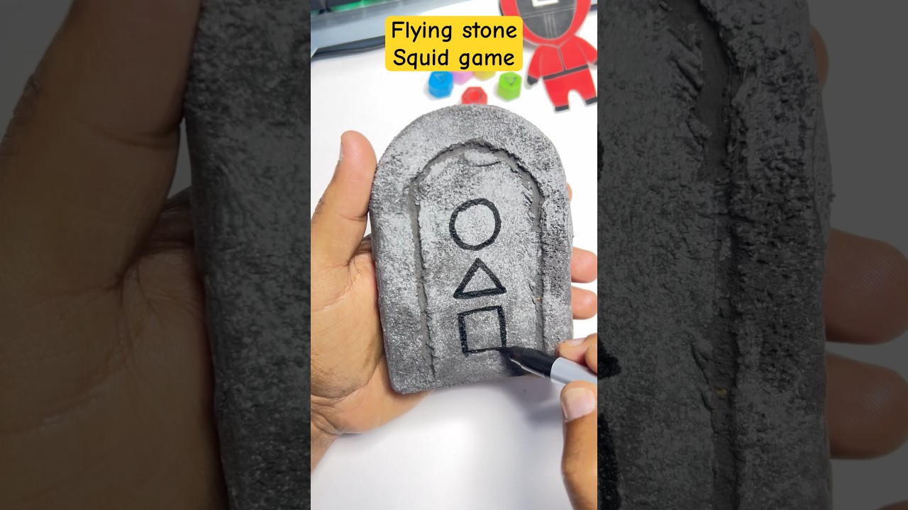 How to make flying stone squid game l DIY flying stone game - YouTube