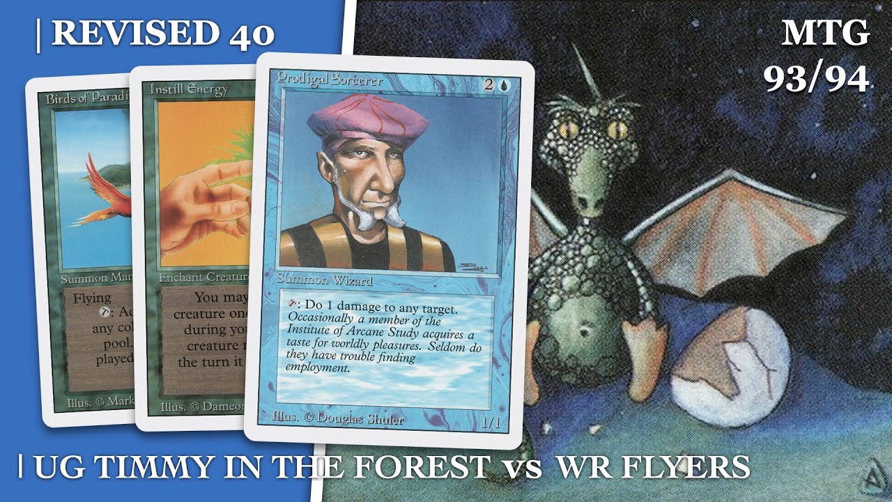 Revised 40, UG Timmy in the Forest vs RW Flyers | Old School Magic the ...