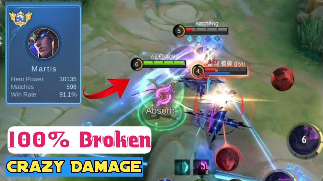Martis New Meta Exp Lane Build For Solo Rank { 100% Broken Damage ...