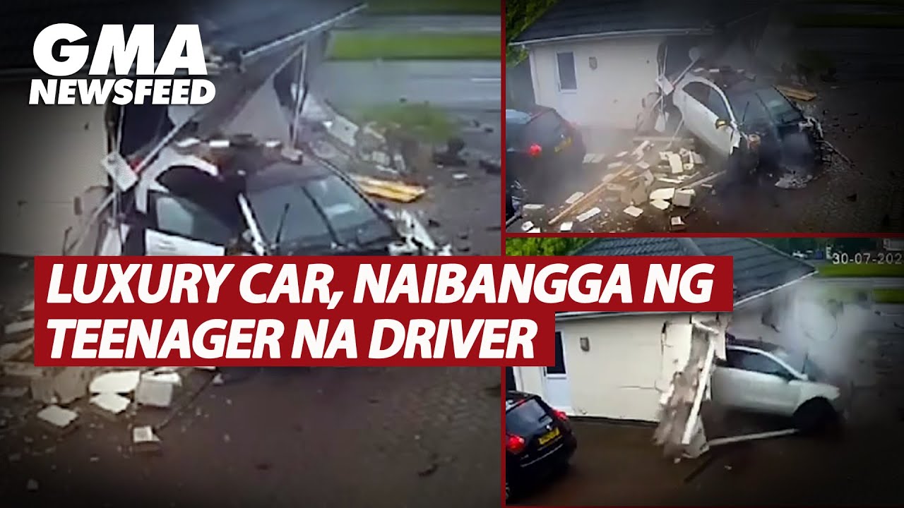 Luxury car, naibangga ng teenager na driver | GMA News Feed - YouTube