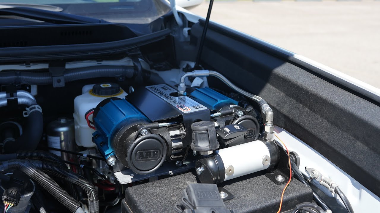 Twin ARB Onboard Air Compressor on my Lexus GX460 - YouTube