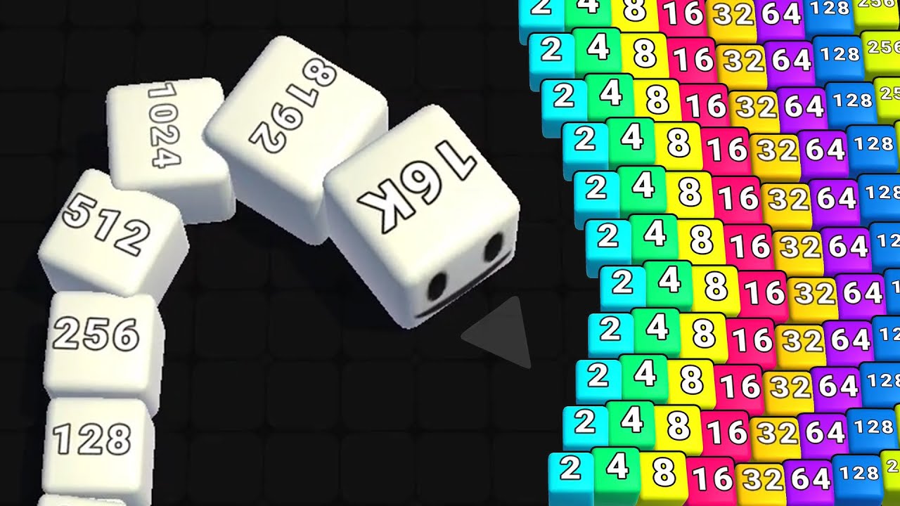 Growing JELLY CUBE RUN 2048 Game to 16384 Cube Part01 - YouTube