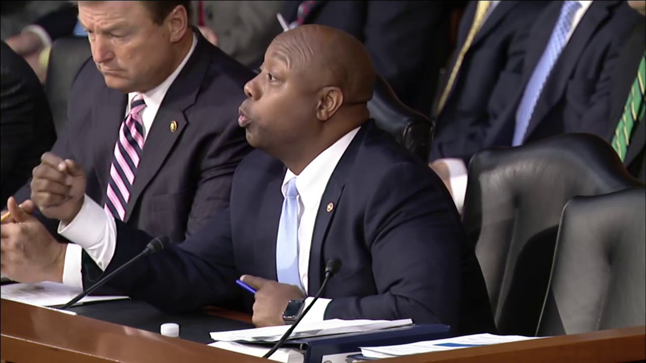 Senator Tim Scott Talks about his Tax Reform in Senate Finance ...