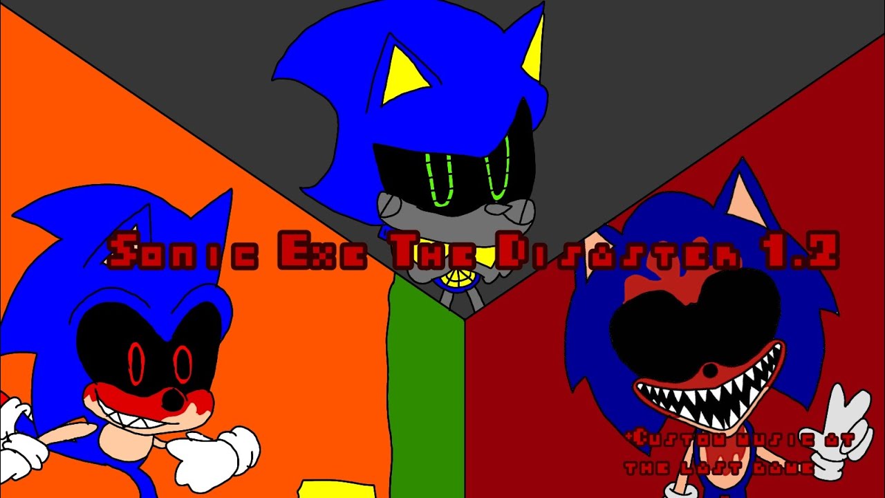 Sonic Exe The Disaster 1.2 Gameplay (gameplay as metal sonic,classic ...