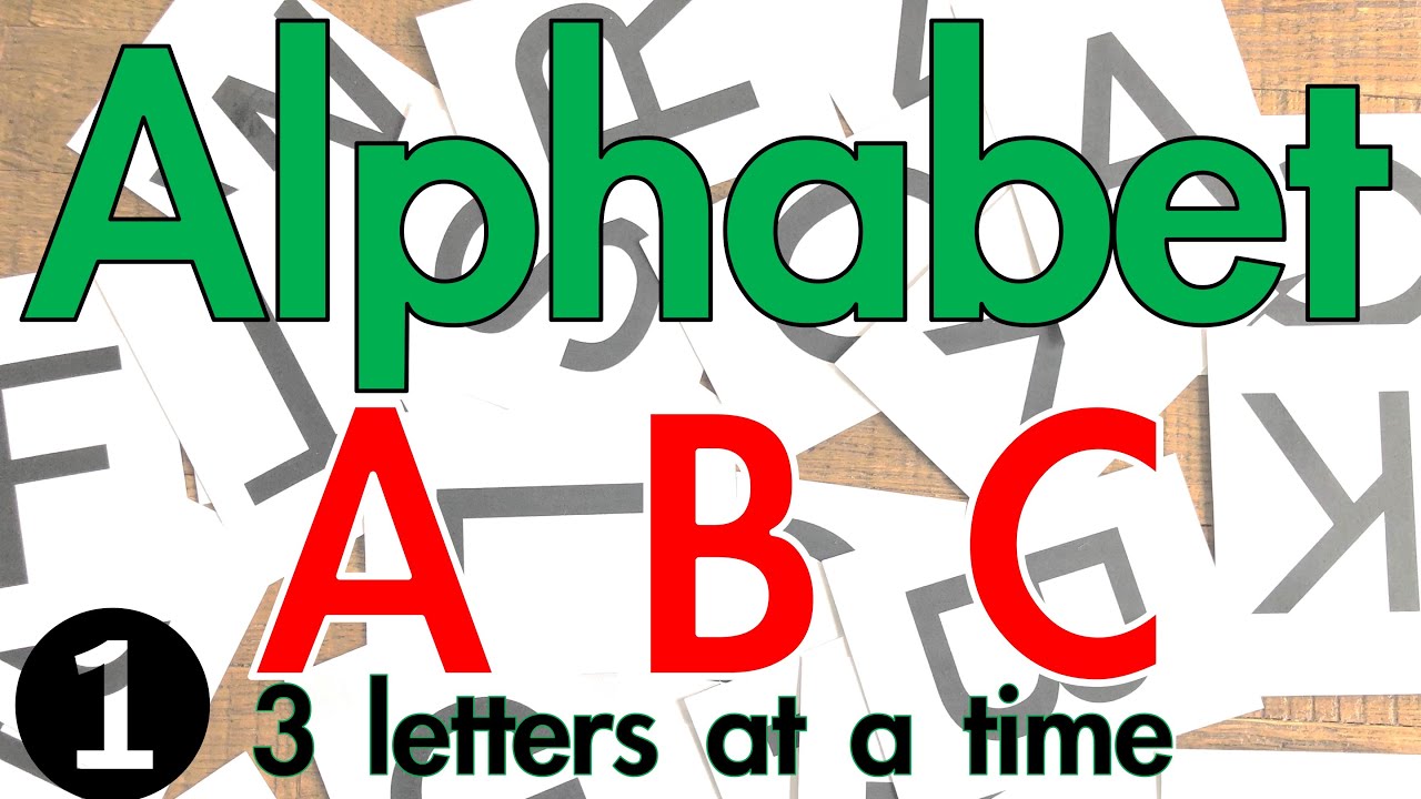 Alphabet学習 | ABC | Learn the Alphabet 3 letters at a time - YouTube