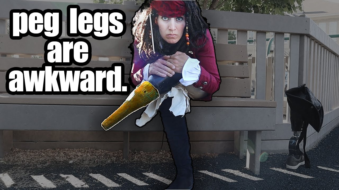 I'm an Awkward Peg Leg Pirate. (Day in the life of an amputee) - YouTube