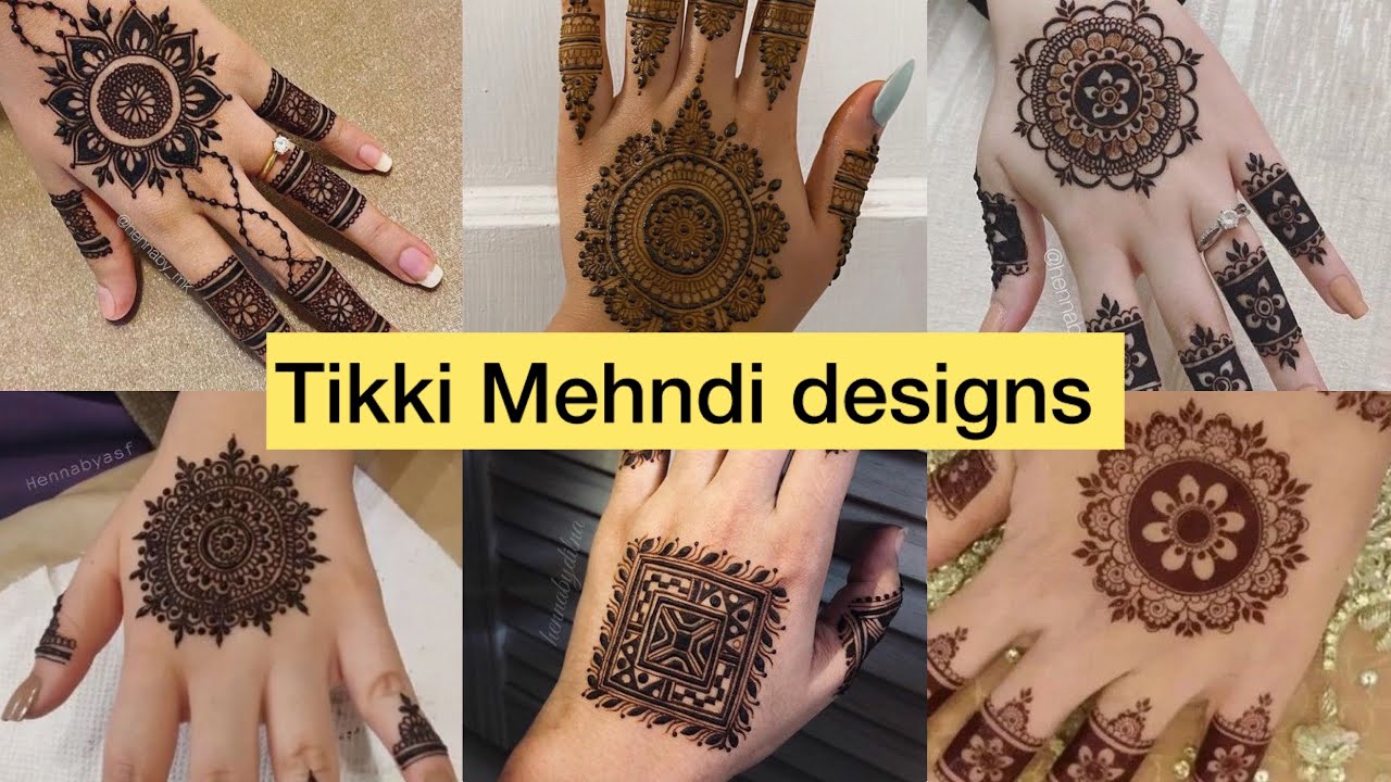 Latest tikki Mehndi designs for eid|Tikki designs|Henna designs|back ...