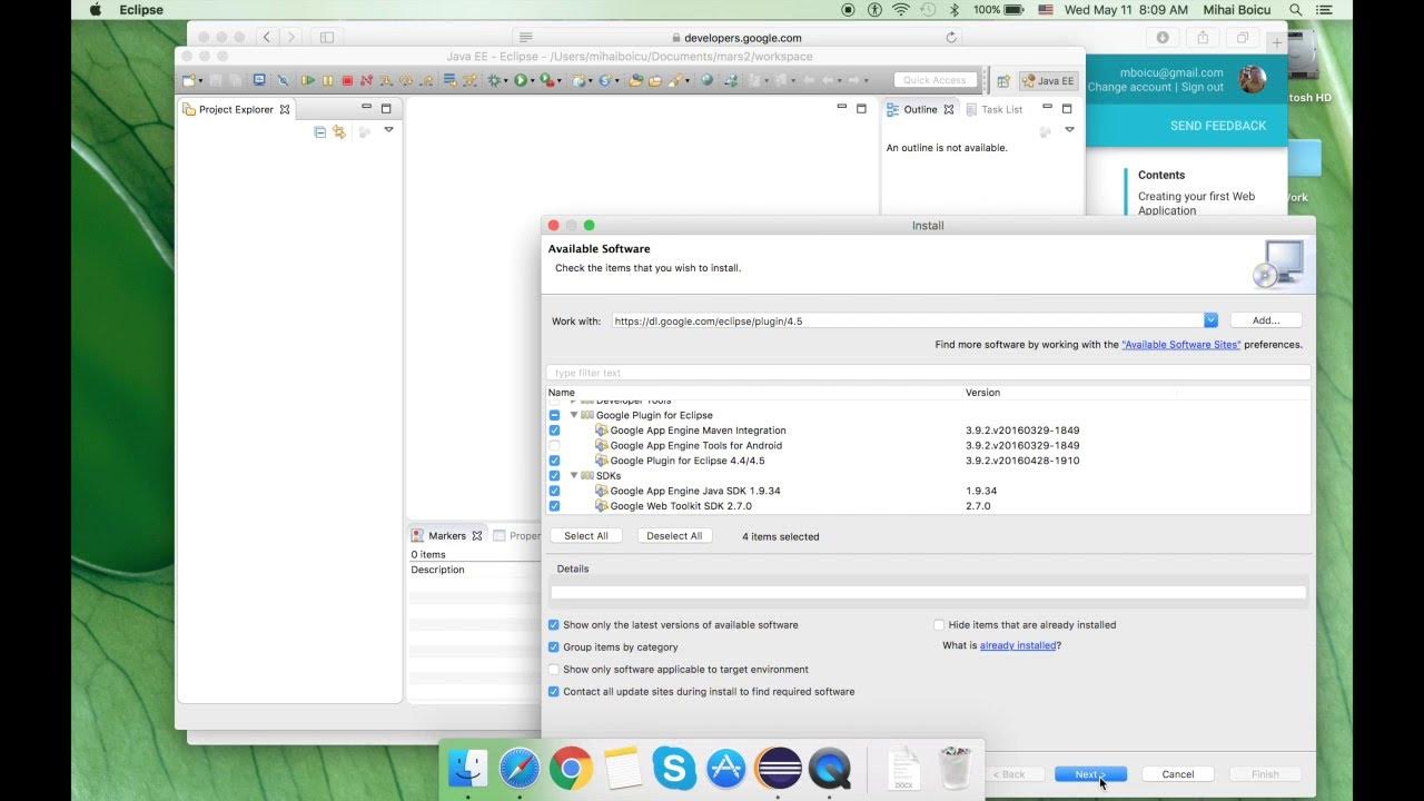 How to Install Google Plugin for Eclipse for App Engine - YouTube