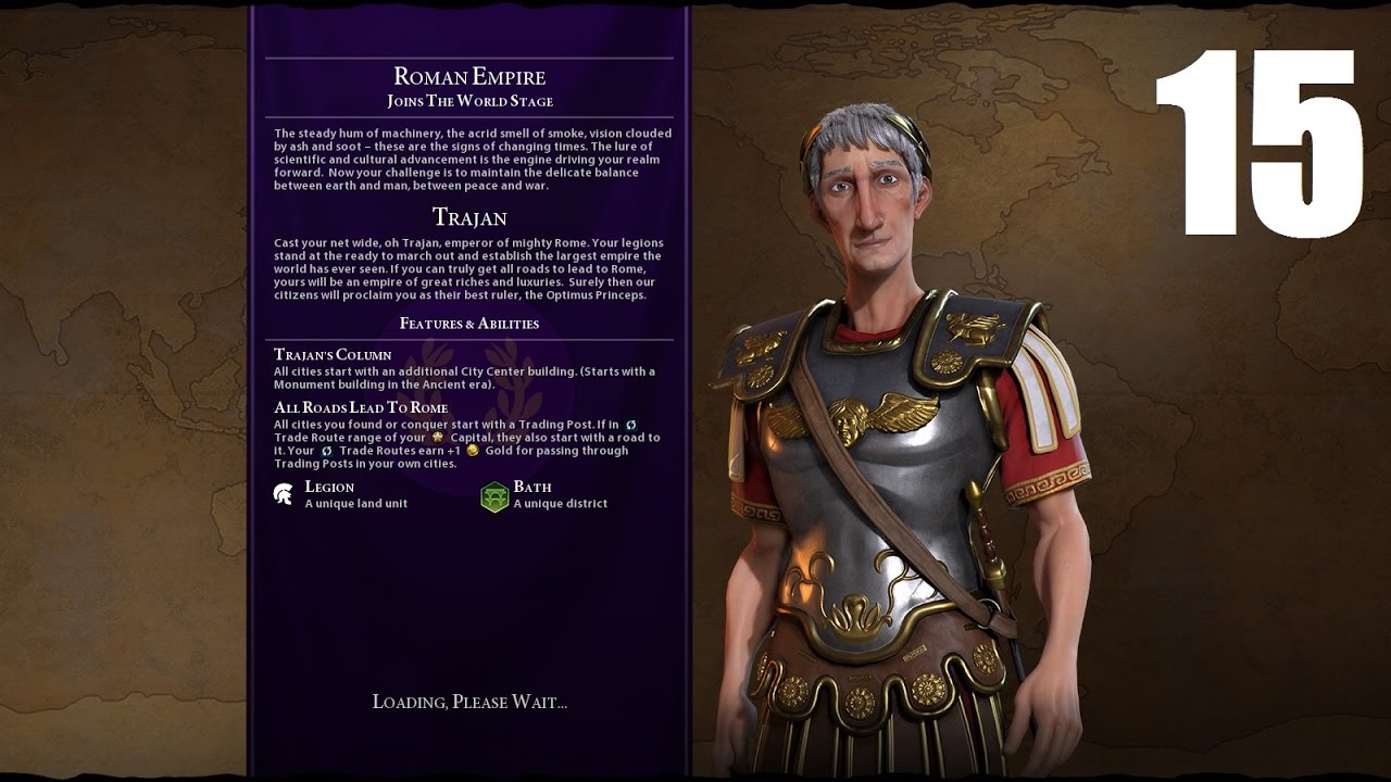 Civilization 6 Let's Play Roman Empire Know Thy enemy Ep 15 H - YouTube