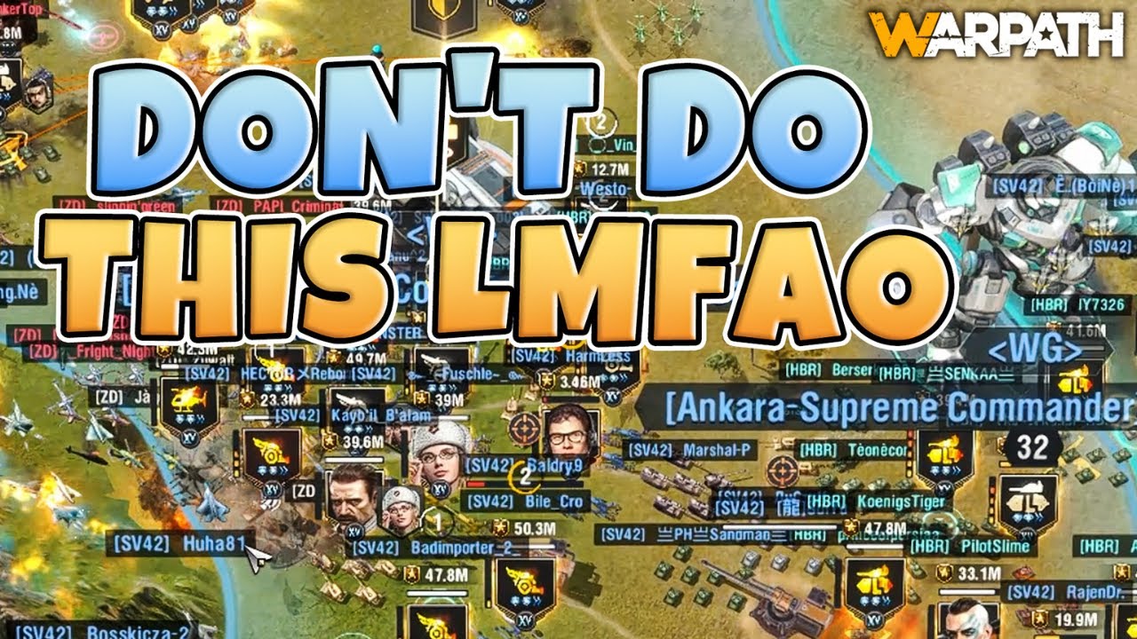 Warpath - Do NOT Do This - YouTube