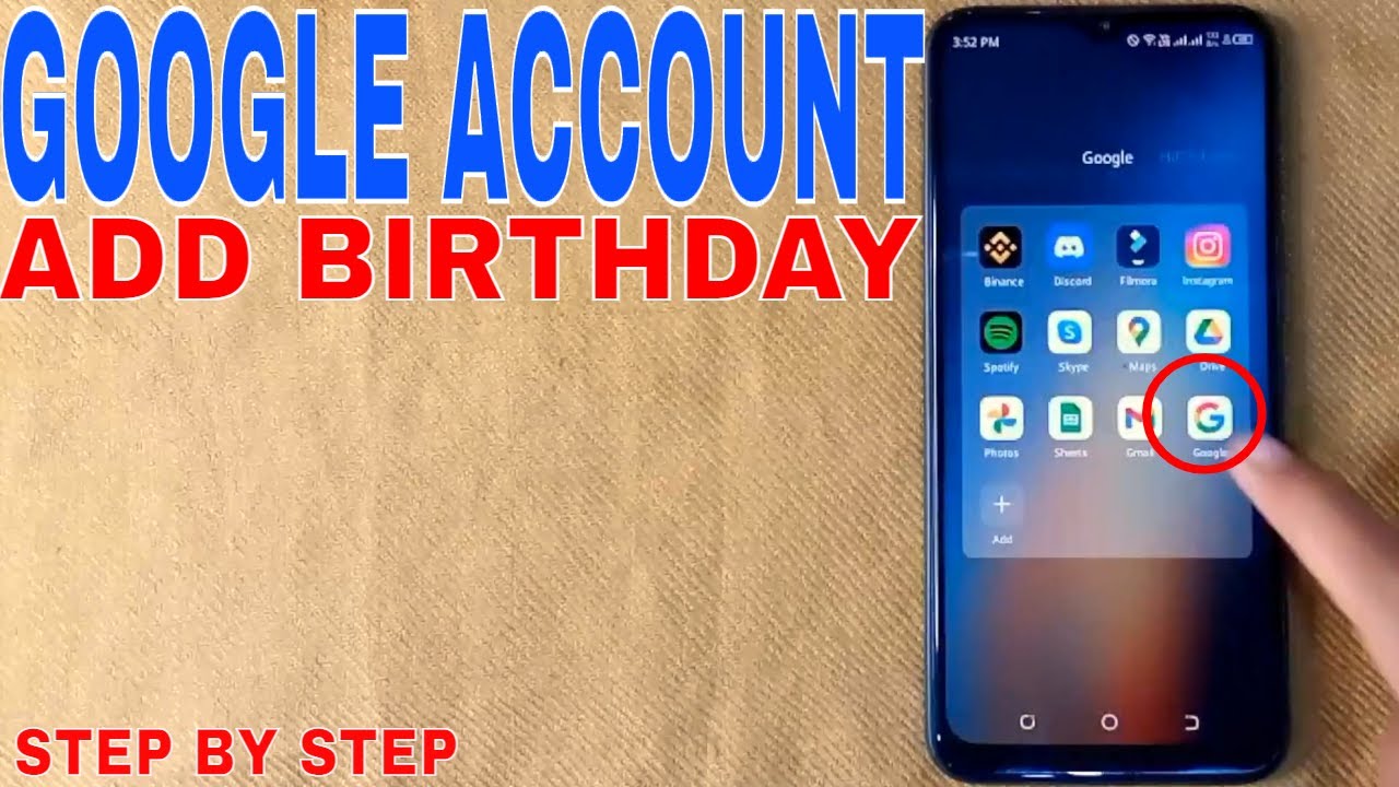 How To Add Birthday In Google Account 🔴 - YouTube