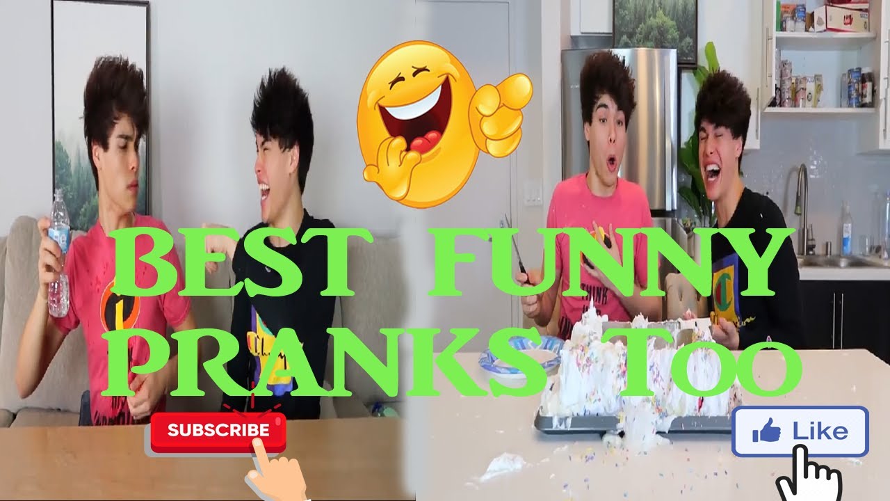 BEST FUNNY PRANKS Too || FUN PRANKS TO TRY AT HOME - YouTube