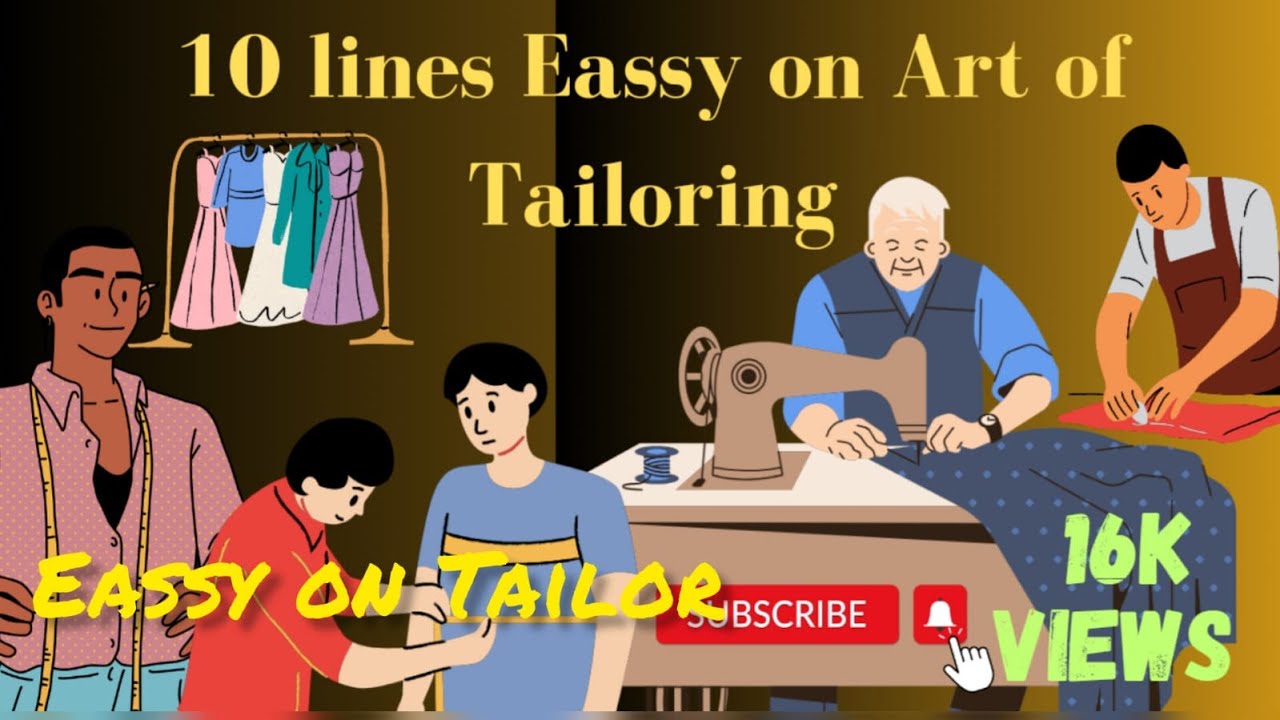 10 lines on tailor in english |essay on tailor(our helper)|#kashifindian - YouTube