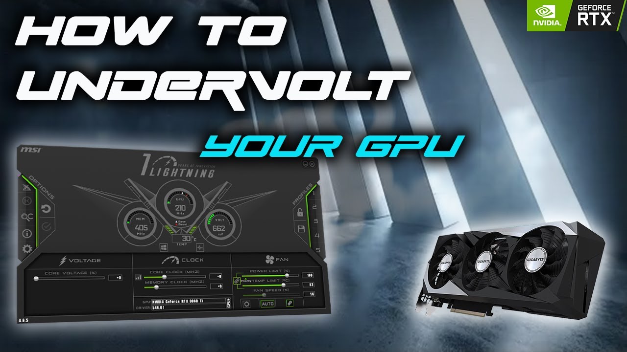 How to Undervolt GPU - NVIDIA - YouTube