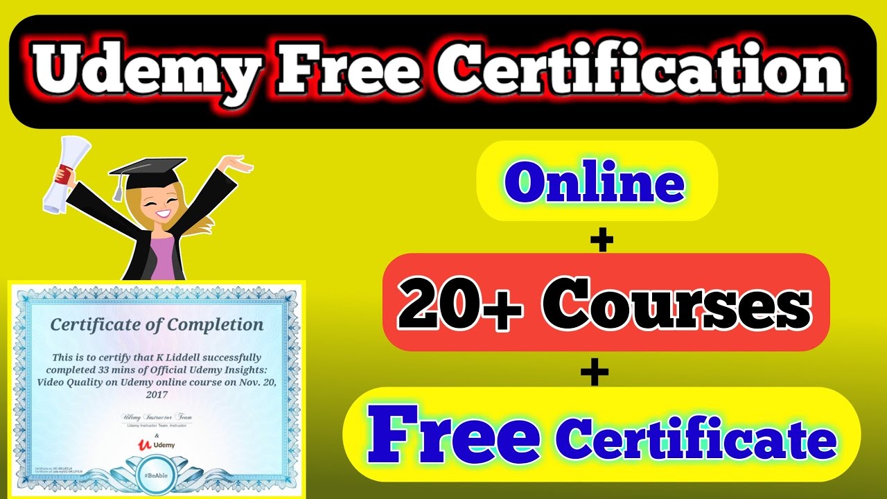 Udemy Free Certification Courses || Must Watch || 100% Free for Limited ...